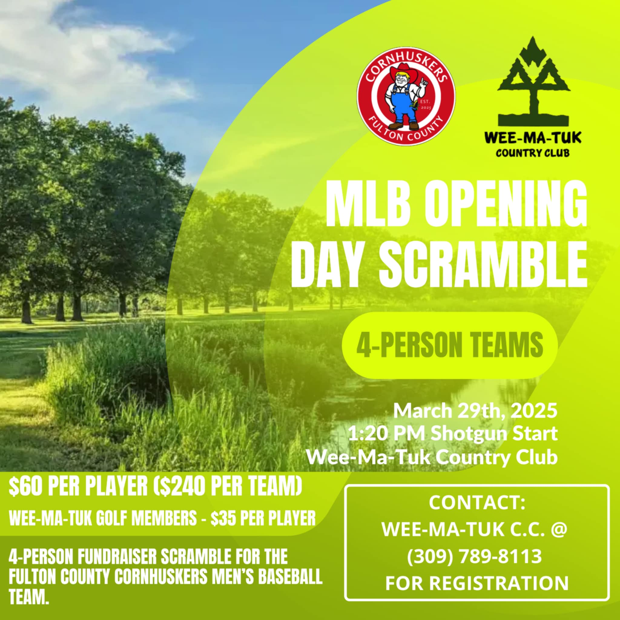MLB Opening Day Scramble - Wee-Ma-Tuk Hills Country Club
